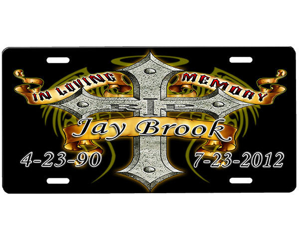 In Loving Memory License Plate – Onestopairbrushshop