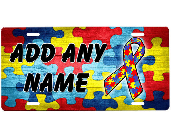 Autism Awareness License Plate – Onestopairbrushshop