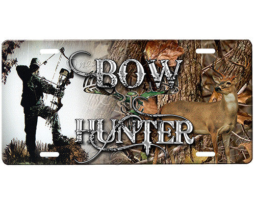 Bow Hunter License Plate – Onestopairbrushshop