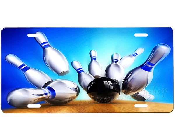 Bowling License Plate – Onestopairbrushshop