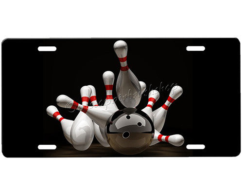 Bowling License Plate – Onestopairbrushshop
