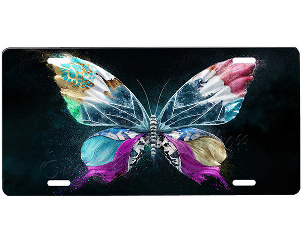 Butterfly License Plate – Onestopairbrushshop