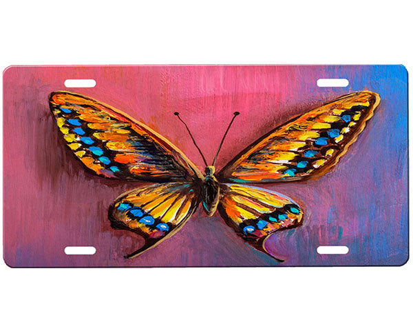 Butterfly License Plate – Onestopairbrushshop
