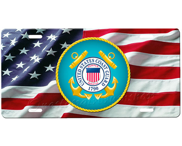 Coast Guard License Plate – Onestopairbrushshop