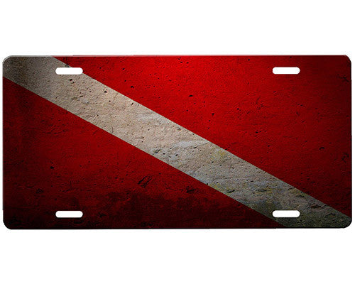 Dive Flag License Plate – Onestopairbrushshop