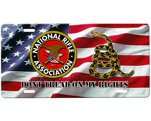 NRA License Plate – Onestopairbrushshop