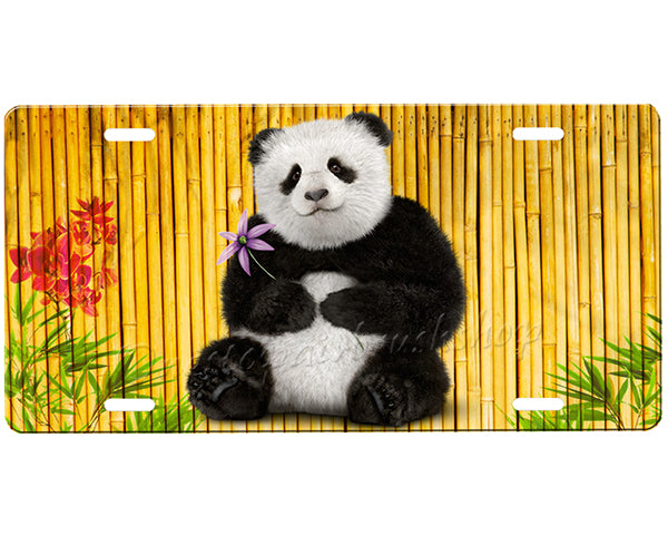 Panda License Plate – Onestopairbrushshop