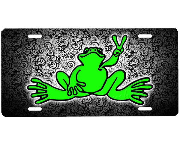 Frog License Plate – Onestopairbrushshop