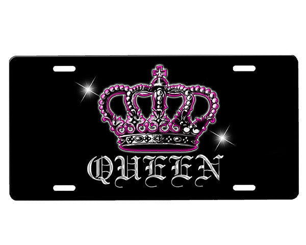 Queen License Plate – Onestopairbrushshop