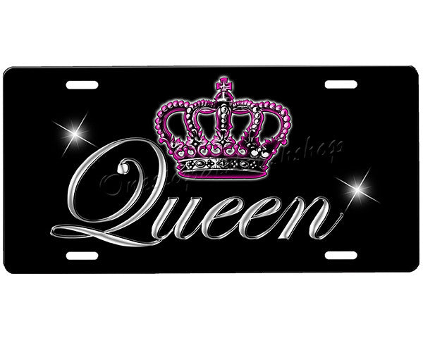 Queen License Plate – Onestopairbrushshop