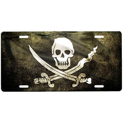 Pirate License Plate – Onestopairbrushshop