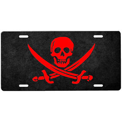 Pirate License Plate – Onestopairbrushshop