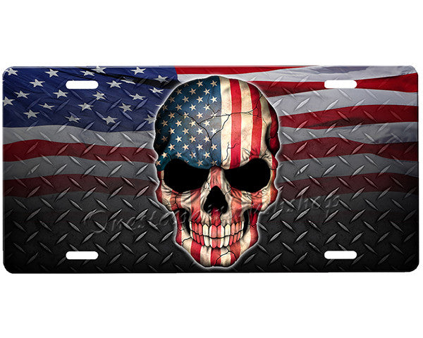 Skull License Plate – Onestopairbrushshop