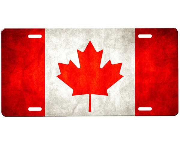 Canada Flag License Plate – Onestopairbrushshop