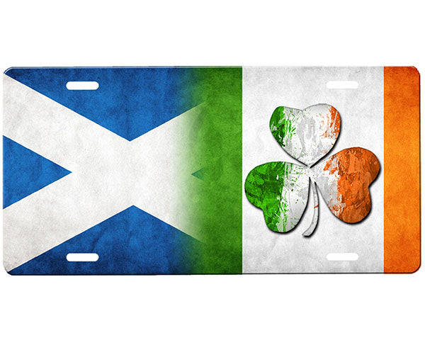 Scottish Flag/Irish Flag License Plate – Onestopairbrushshop