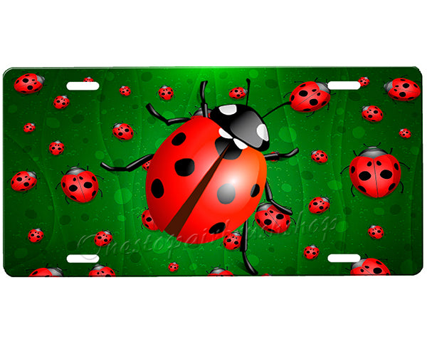 Ladybug License Plate – Onestopairbrushshop