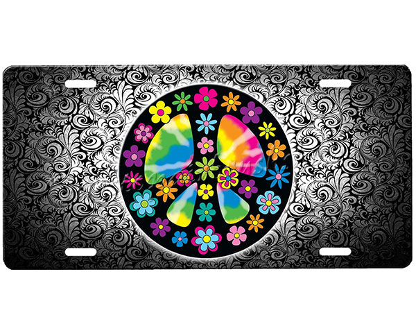 Peace Sign License Plate – Onestopairbrushshop