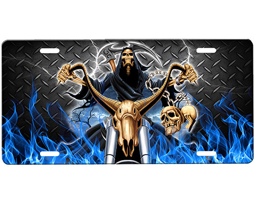 Grim Reaper License Plate – Onestopairbrushshop