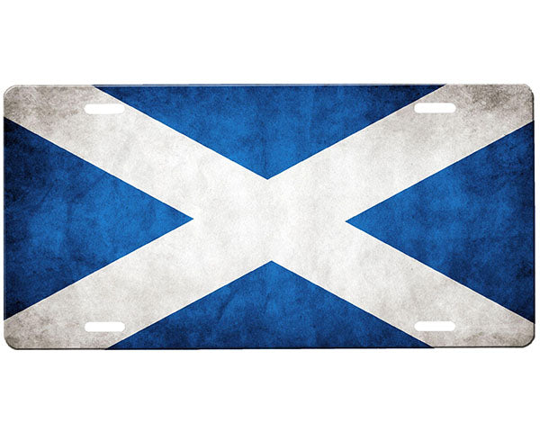 Scottish Flag License Plate – Onestopairbrushshop