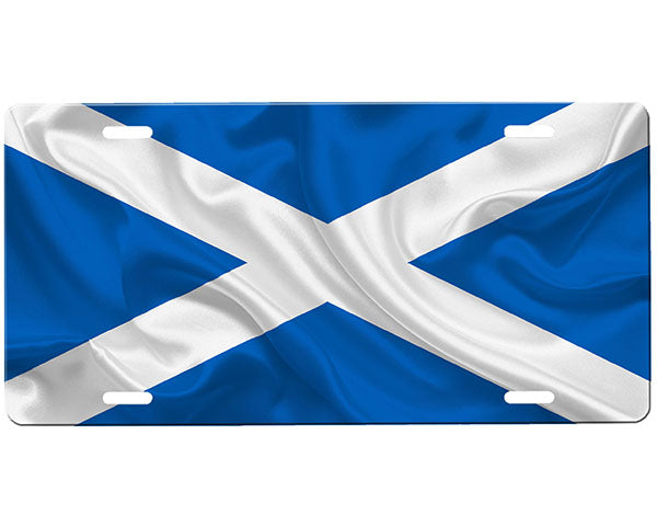 Scottish Flag License Plate – Onestopairbrushshop