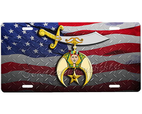 Shriners License Plate – Onestopairbrushshop