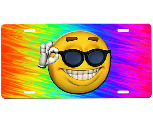 Smiley Face License Plate – Onestopairbrushshop