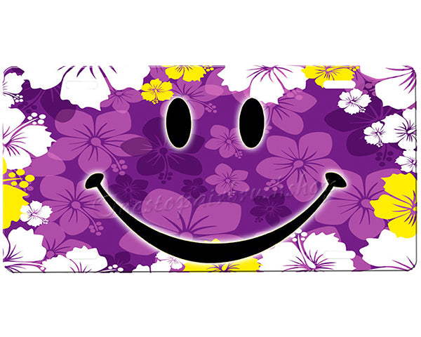 Smiley Face License Plate – Onestopairbrushshop